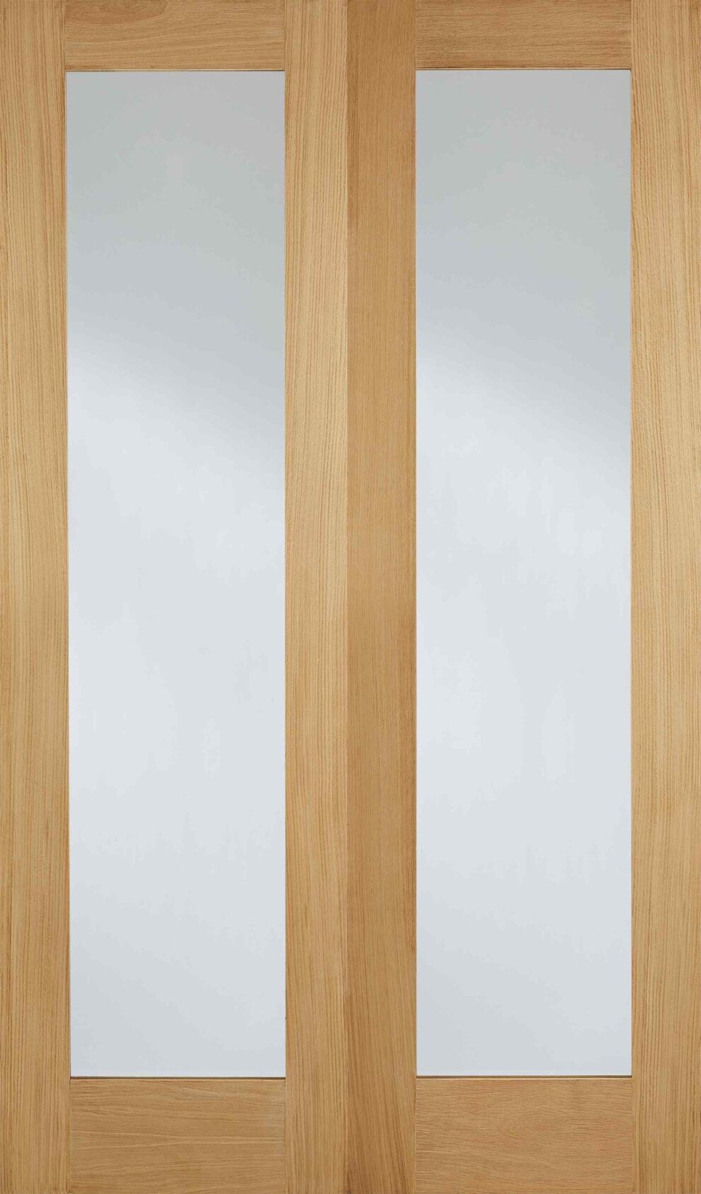LPD Oak Pattern 20 Unfinished Glass Internal French Door